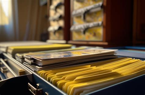 Premium AI Image A File Folder Is Open To A File Folder