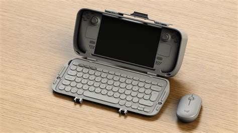 This 3d Printable Steam Deck Case Comes With Space For A Keyboard And