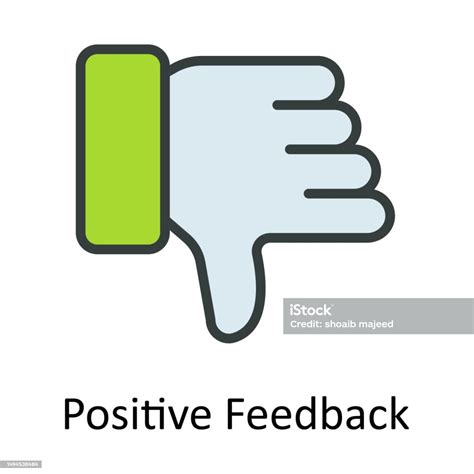 긍정적인 피드백 벡터 채우기 윤곽선 아이콘 디자인 그림입니다 흰색 배경에 사용자 인터페이스 기호 Eps 10 파일 개념에 대한 스톡 벡터 아트 및 기타 이미지 Istock