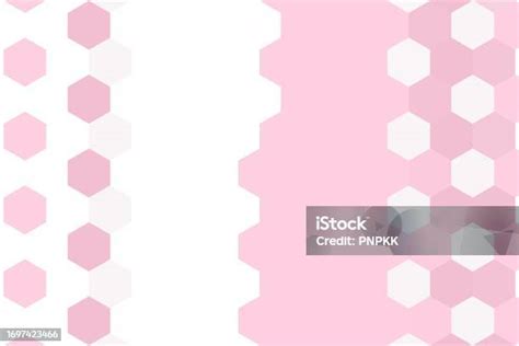 분홍색과 흰색 육각형이 있는 이음매 없는 패턴입니다 그림 3차원 형태에 대한 스톡 벡터 아트 및 기타 이미지 3차원 형태 골프공 공란 Istock