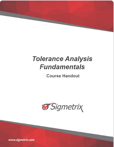 Tolerance Analysis Fundamentals Sigmetrix Store