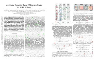 Automatic Compiler Based FPGA Accelerator For CNN Training Papers