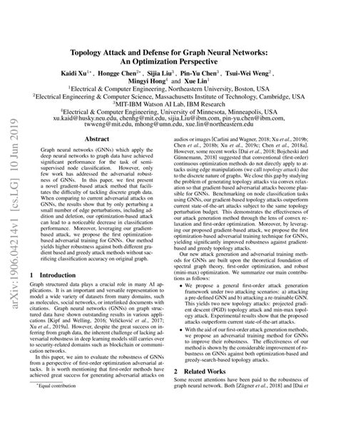 Topology Attack And Defense For Graph Neural Networks An Optimization Perspective Deepai