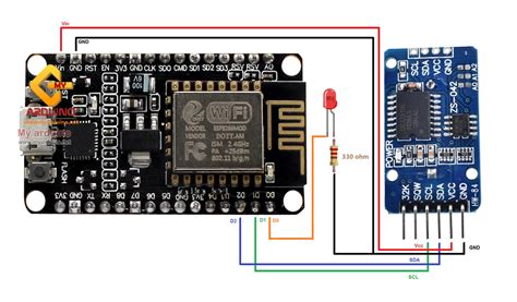 สอนใช้งาน Nodemcu Esp8266 ทำนาฬิกาเปิดปิดไฟด้วย Ds3231 Module โมดูล