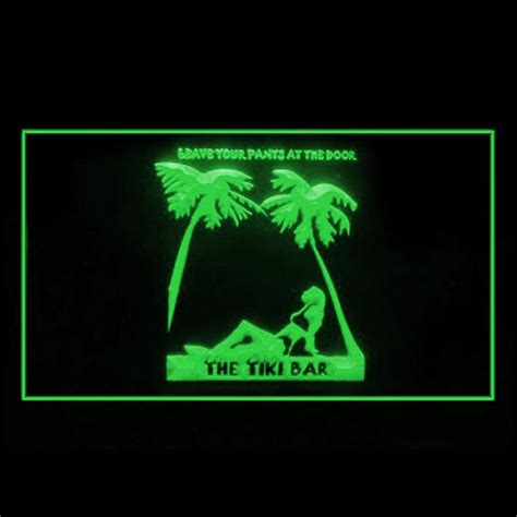 170057 Tiki Sex Bar Leave Pants Pub Decor Display Display LED Etsy