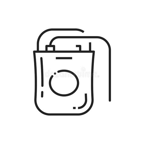 Container To Store Plasma Isolated Medical Bag Stock Vector