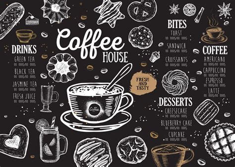 Coffee House Menu Restaurant Cafe Menu Template Design Food Flyer 7463889 Vector Art At Vecteezy