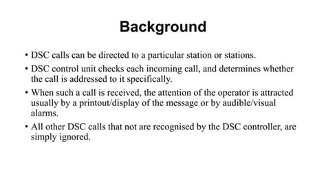 Chapter Dsc Digital Selective Calling Pptx