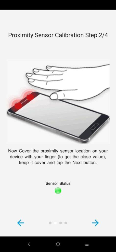 how to fix proximity sensor issue on android devices