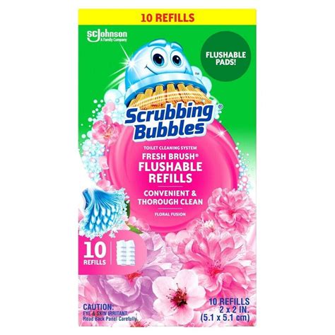 Brandclub Scrubbing Bubbles Fresh Brush Flushable Refills Toilet And Toilet Bowl Cleaner