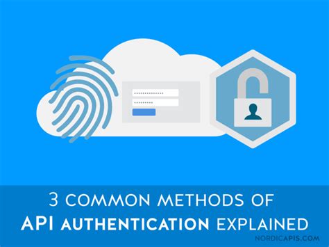 Common Methods Of Api Authentication Explained Nordic Apis