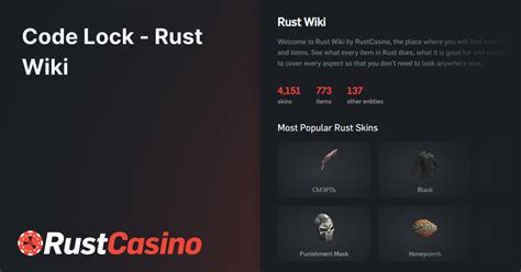 Code Lock Rust Wiki