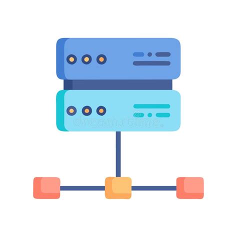 Proxy Server Icon For Network Solutions Stock Illustration Illustration Of Connection Network