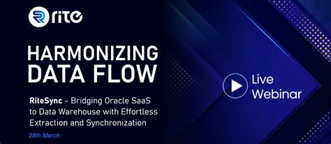 ritesync is an extraction and synchronization tool for oracle saas