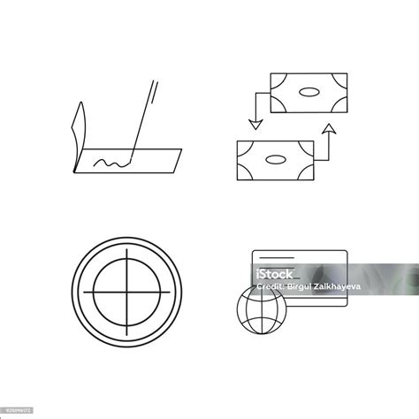 금융 은행 업무와 돈 간단한 선형 아이콘 세트입니다 간단한 개요 아이콘 0명에 대한 스톡 벡터 아트 및 기타 이미지 0명 벡터 비즈니스 Istock