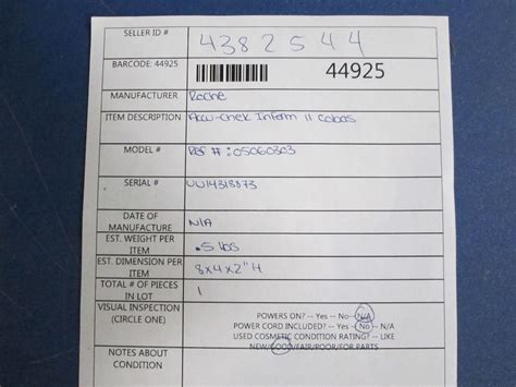 Cobas Accu Check Inform II Glucose Analyzer Auction