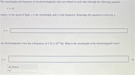 Solved c λv where c is the speed of light λ is the Chegg com