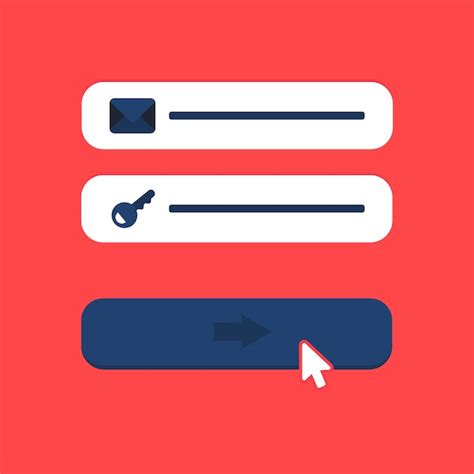 Premium Vector Web Template And Elements For Site Form Of Email Subscribe Newsletter Or Login