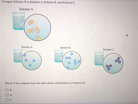 Solved Compare Solution X To Solution A Solution B And