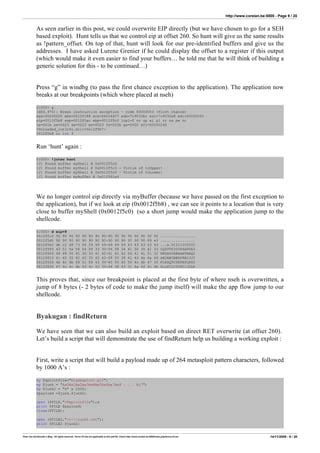 Exploit Writing Tutorial Part How Debugger Modules Plugins Can Speed