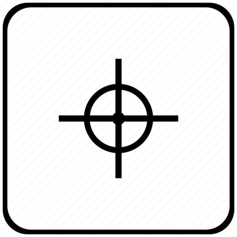 Center Cursor Form Object Pointer Tool Icon