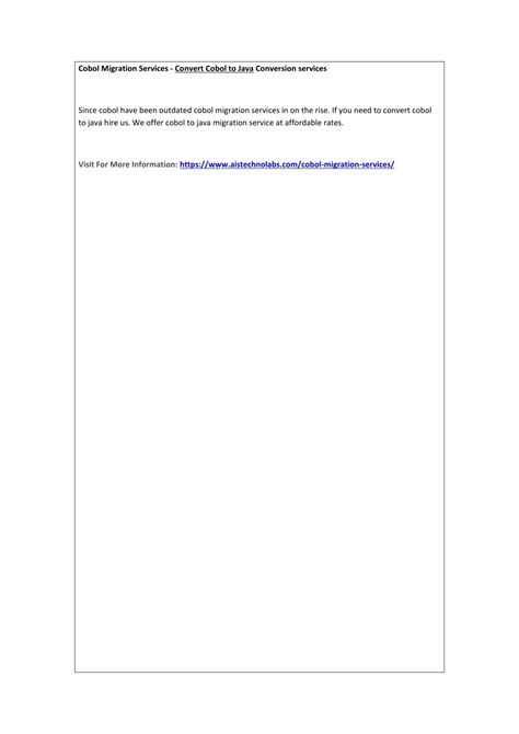 ppt cobol migration services convert cobol to java conversion services powerpoint