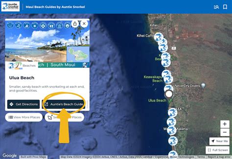 NEW Interactive Maui Beach Guides Map Auntie Snorkel