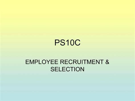 Ppt Ps10c Powerpoint Presentation Free Download Id378440