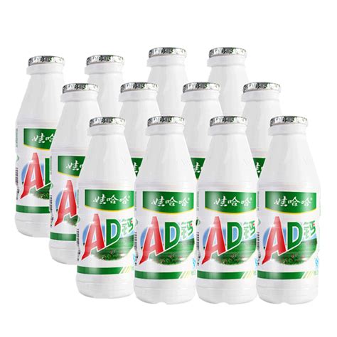 娃哈哈ad钙奶220g12瓶儿童早餐奶酸奶乳酸菌含乳饮料娃哈哈大瓶 天猫