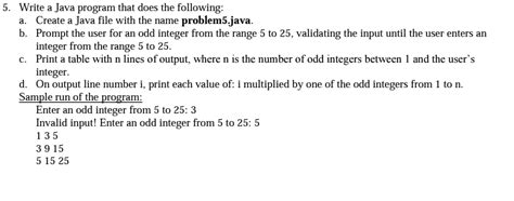 Solved Write A Java Program That Does The Following A
