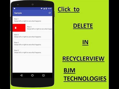 Delete Itemview In RecyclerView Kotlin Android Urdu Hindi BJM
