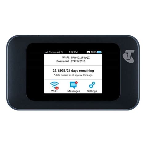 Telstra Pre Paid GX MF T Hotspot Black GB Data Connect Up To Wi Fi Enabled Devices