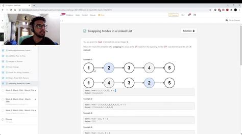 Swapping Nodes In A Linked List Youtube