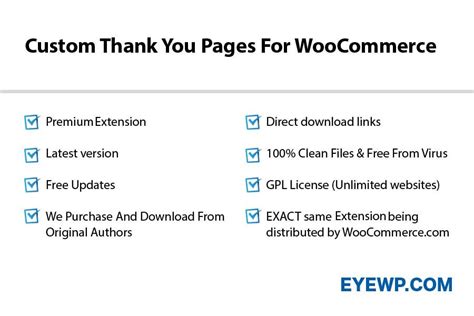 Woocommerce Custom Thank You Pages Plugin 105 Download Premium For Just 5 Rwpwoo
