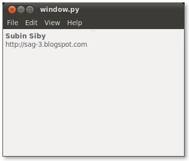 Loading A Window Created Using GLADE In Python Subin S Blog