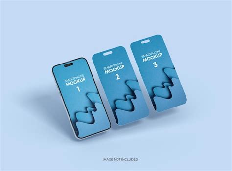 Phone 14 Pro 모형 및 일부 분리된 화면 플로팅 Ui Ux 앱 개념 3d 렌더링 프리미엄 Psd 파일