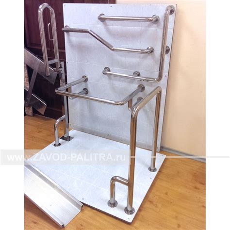 Поручень опорный Г-образный угловой (правый) 600х600 мм цена в каталоге ...