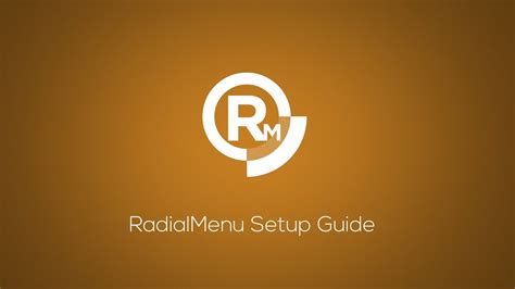 RadialMenu Setup Guide YouTube
