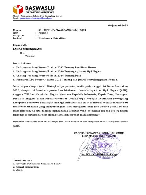 Himbauan Netralitas 2 Pdf