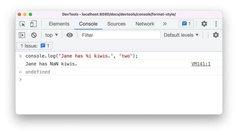 format and style messages in the console chrome devtools chrome for