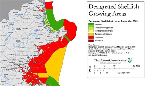 Massachusetts Shellfish Restoration Designated Shellfish Growing Areas