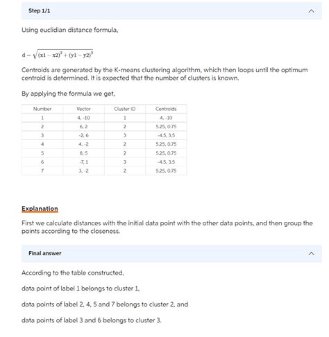 Based On The Answer To The Clustering Question In Chegg