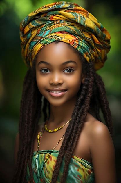 Premium Photo Beautiful Young Jamaican Girl Posing Smiling In Front