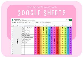 Progress Monitoring With Google Sheets By Teaching At The End Of The Rainbow