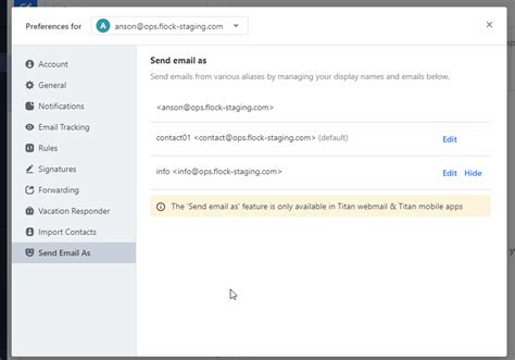 Email Alias Neo Business