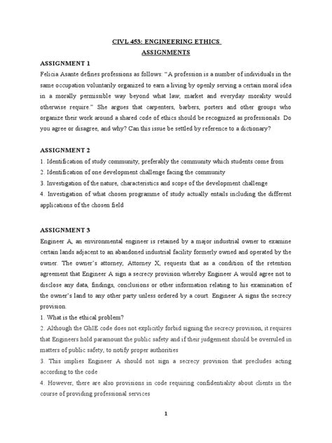 Engineering Ethics Assignment Download Free Pdf Applied Philosophy