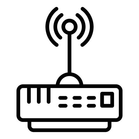 Wifi Router Internet Icon Outline Style 15911964 Vector Art At Vecteezy