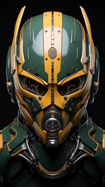 Premium Ai Image The Helmet Of The Robot