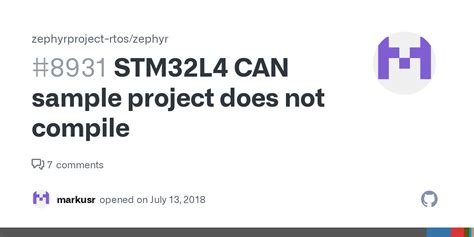 Stm32l4 Can Sample Project Does Not Compile · Issue 8931