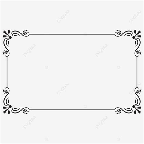 Simple Line Photo Frame Border Vector Borders Simple Border Line Border Png And Vector With